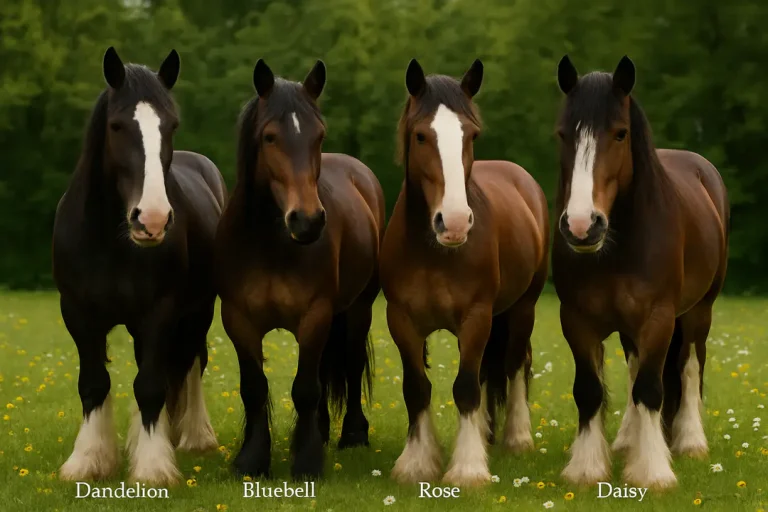 Shire Horse Coat Colors Guide: Variations, Care & Tips - Horse Names